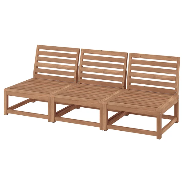 Sofa trosed, svetlosmeđe bajcovano, 189 cm