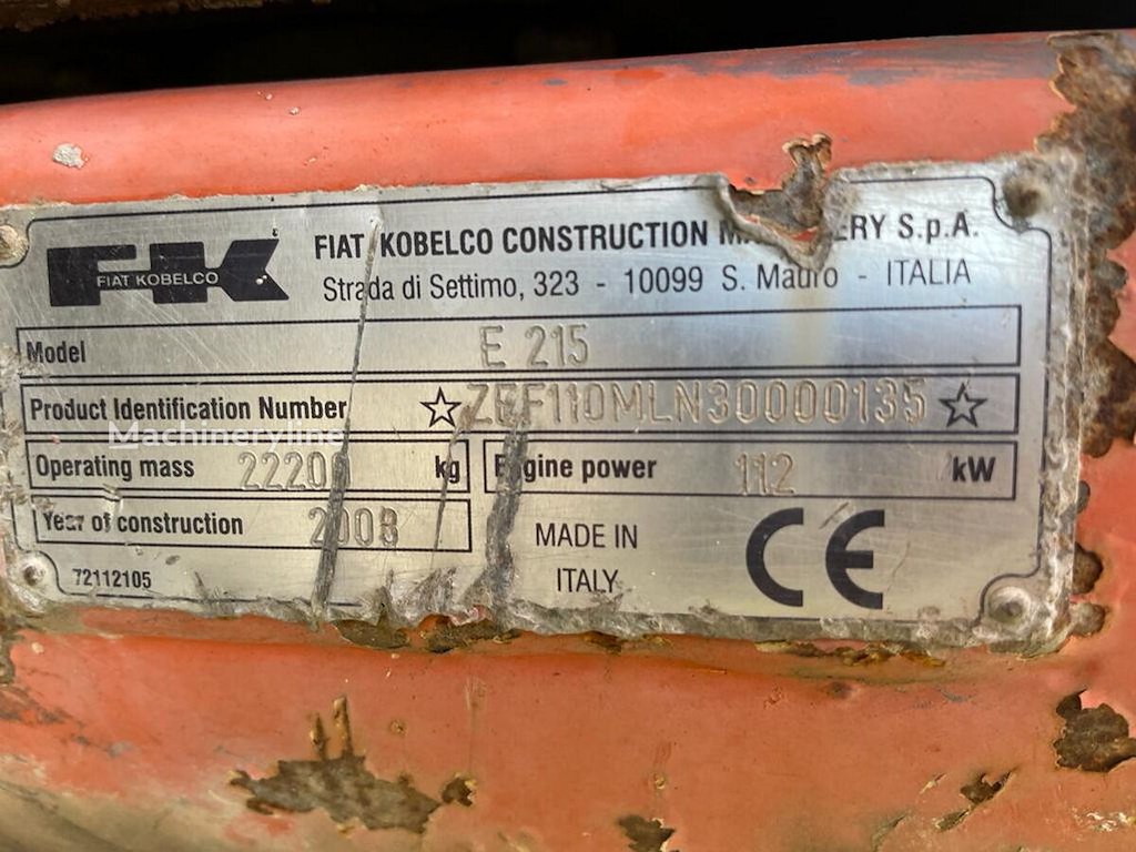 Krajnji pogon za Fiat E215 bagera