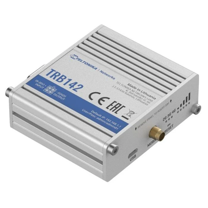 Teltonika TRB142 - industrijski LTE Cat 1 gateway sa RS232 DB9 portom
Teltonika TRB142 - industrijski LTE Cat 1 gateway sa RS232 DB9 portom