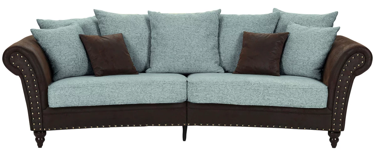 Landscape MEGA SOFA braon, tirkizna