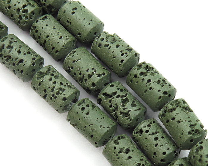 KAM_LAVA (05) 10X6MM – OLIV ZELENA (6KOM)