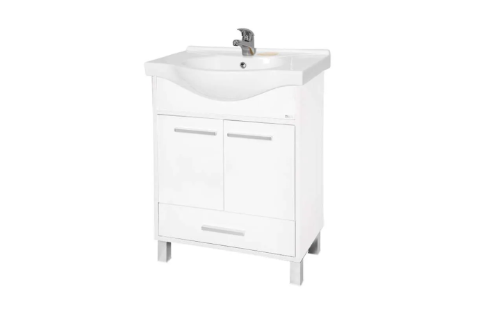 Pannoni Atina Bianco 65 Standard - Beli- ormarić sa umivaonikom 650x470x850mm-300148