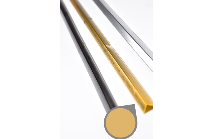 Aluminijumska lajsna "L" za panel -Zlatna -3000 mm -05170
