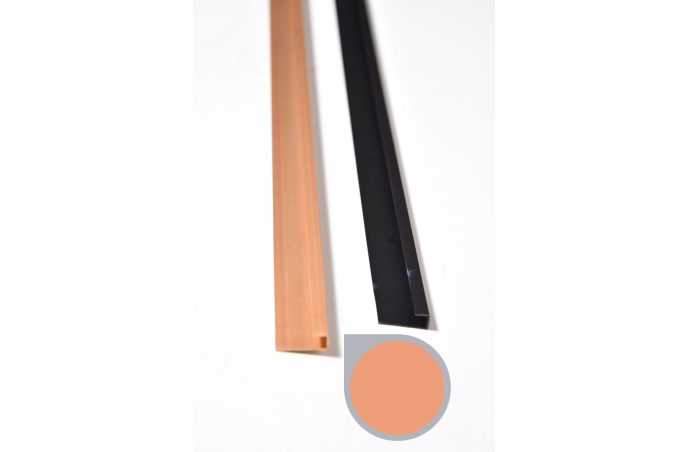 Aluminijumska završna lajsna "U" za panel -Zlatna -3000 mm -05258