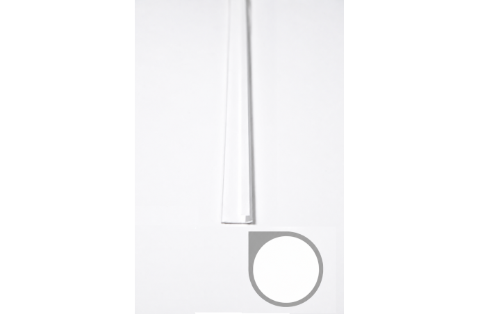 Aluminijumska lajsna "H" za panel -Bela -3000 mm -05553
