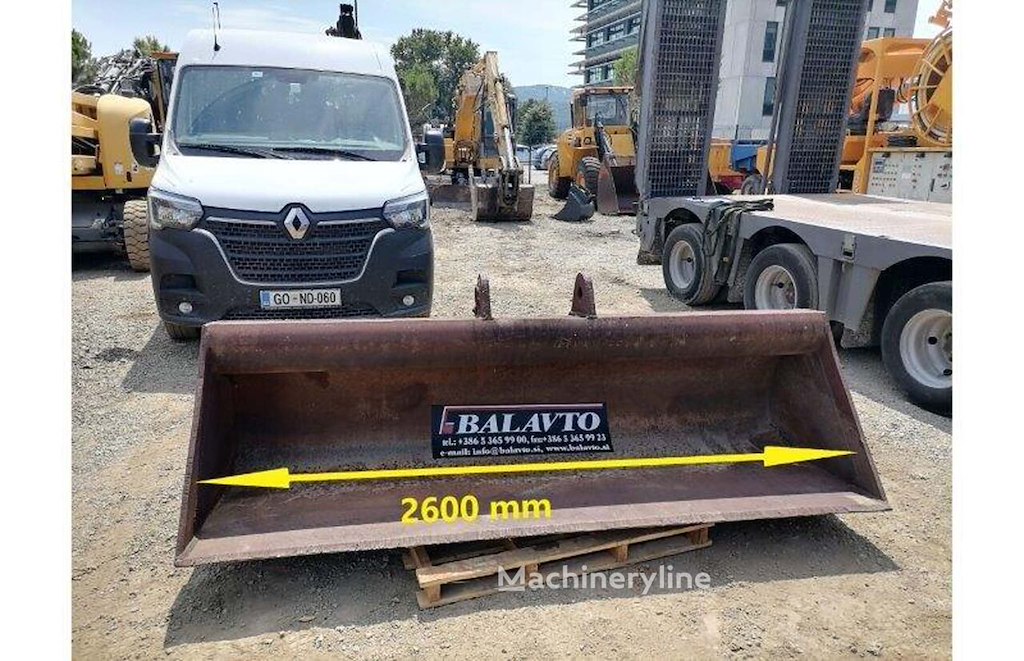 Ditch cleaning bucket 2600 mm pin-on for 18 ton excavators kašika za gradiranje