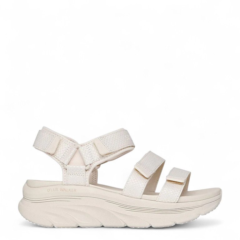 ŽENSKE SANDALE SKECHERS D'LUX WALKER - GOING OUT VIBES NATURAL