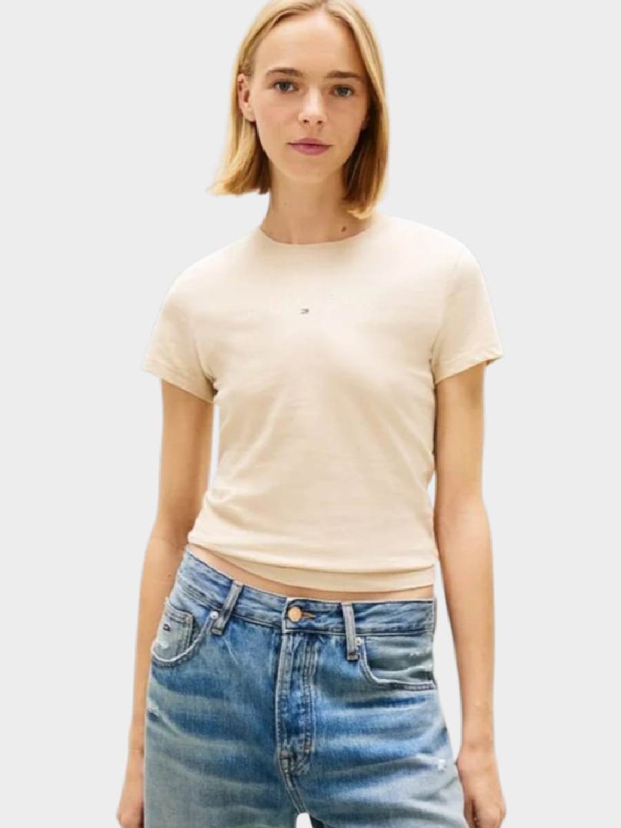 TOMMY HILFIGER ŽENSKA MAJICA BEŽ THDW0DW18398 AES
