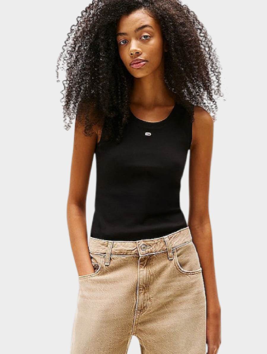 TOMMY HILFIGER ŽENSKA MAJICA CRNA THDW0DW20673 BDS