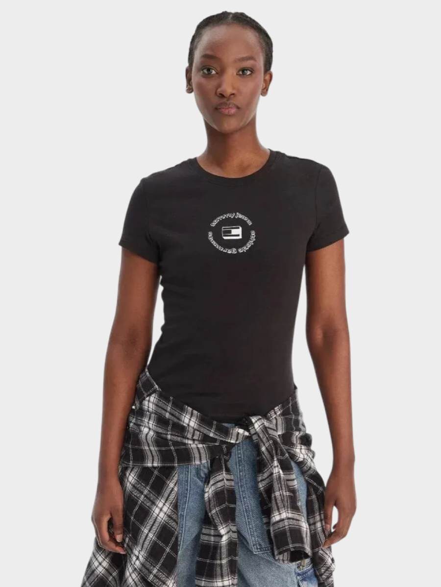 TOMMY HILFIGER ŽENSKA MAJICA CRNA THDW0DW22273 BDS