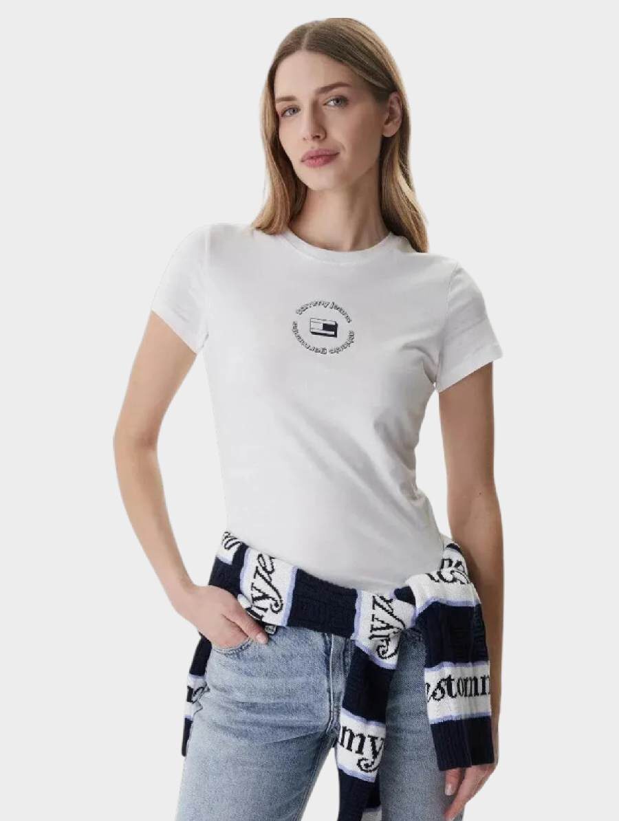 TOMMY HILFIGER ŽENSKA MAJICA BELA THDW0DW22273 YBL