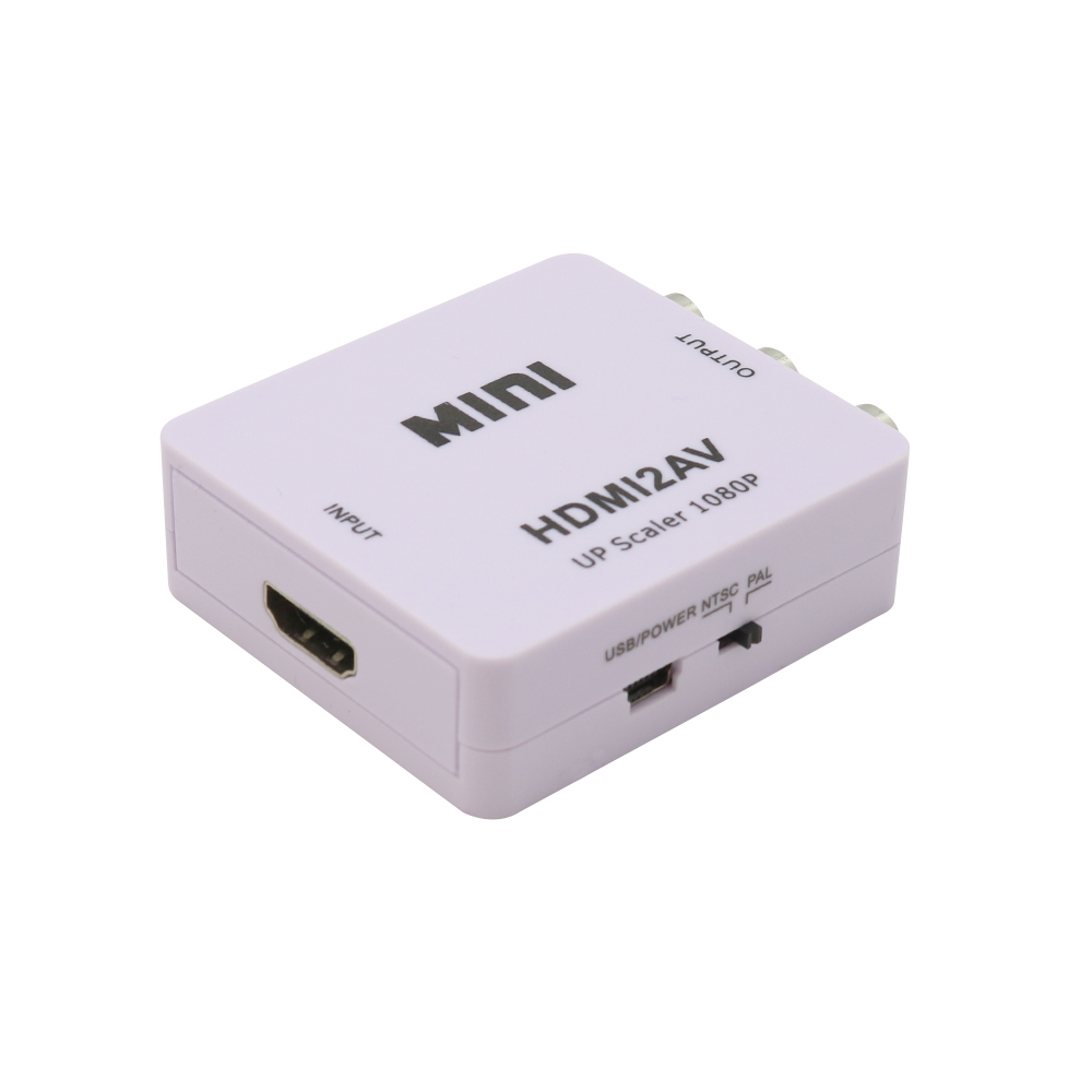 Adapter HDMI na AV beli MINI (MS)