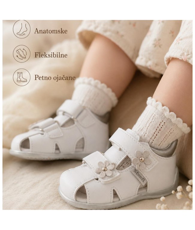 STTEFI DEČIJE POLUSANDALE - BABY / WHITE