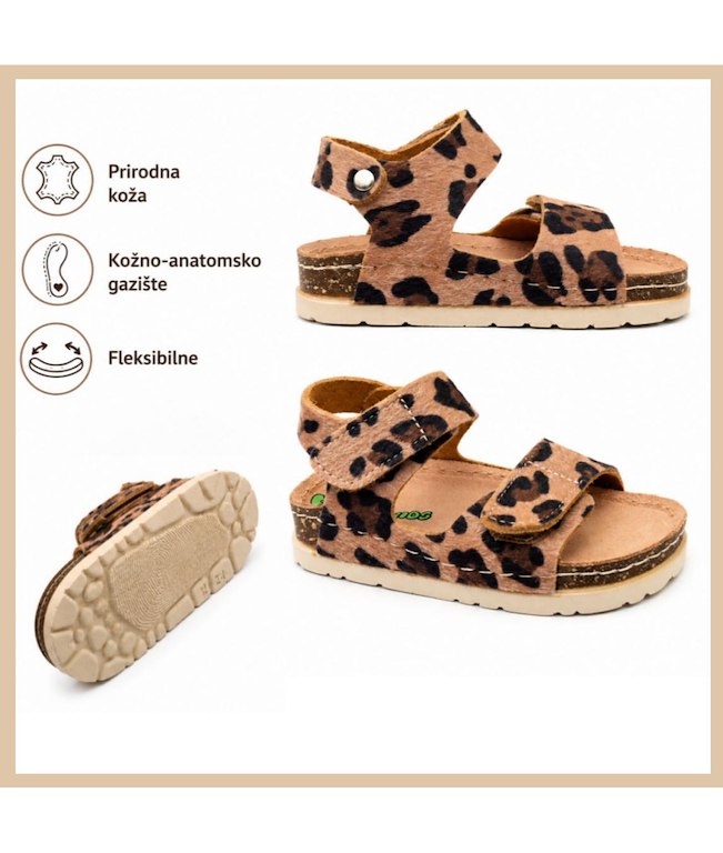 PINKI DEČIJE SANDALE - BROWN