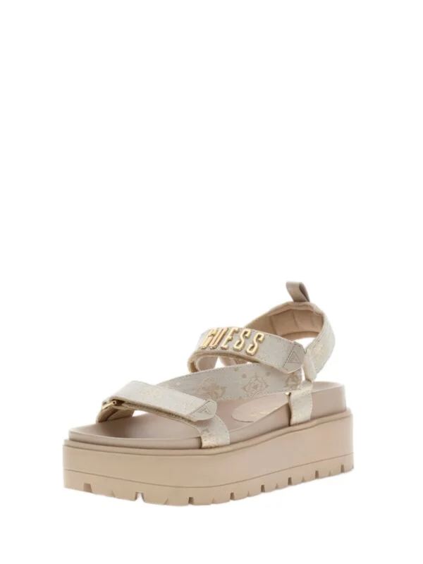 Guess – Bež ženske sandale sa platformom