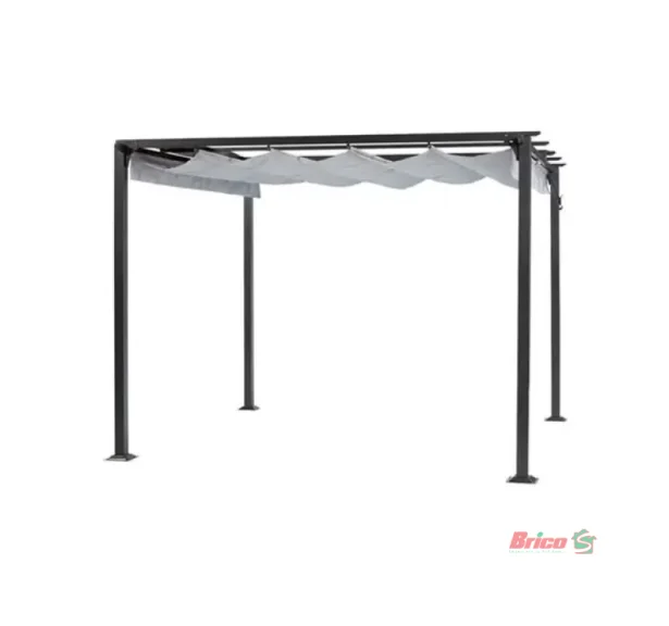 PERGOLA SA TENDOM 3X4 M ANTRACIT