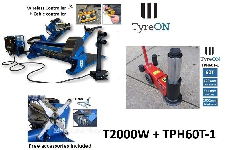 Novi TyreON T2000W Wireless 60 Inch truck tyre changer 2-speed + TPH60T-1 1- menjač guma za kamione