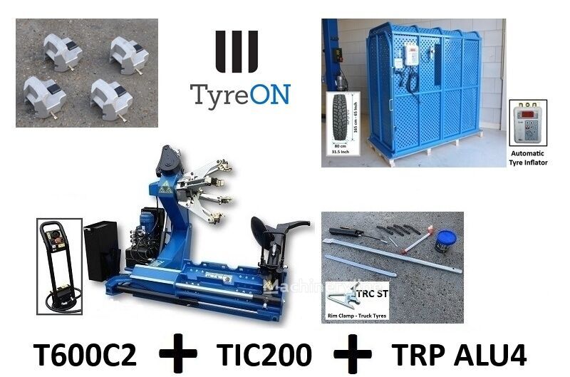 Novi TyreON T600C2 Truck tyre changer 26 Inch + TIC200 Safety inflation cage menjač guma za kamione