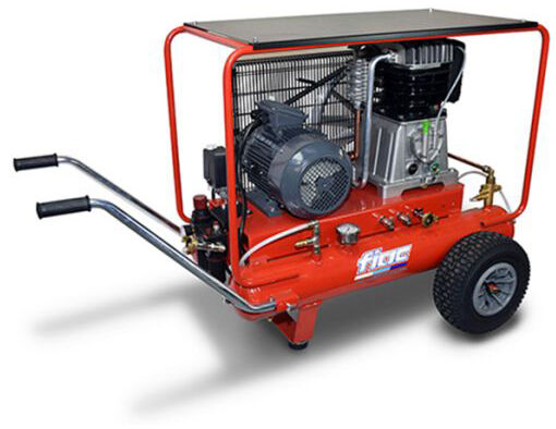 Novi COMPRESSOR 17+17LTS PONY AB 858 380V 7.5hp 830lts/min prenosivi kompresor
