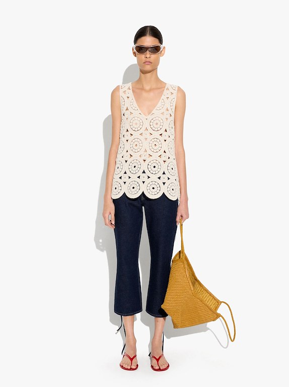 CROCHET KNIT TOP