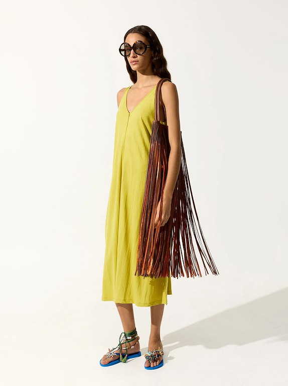 MIDI DRESS WITH STRAPS