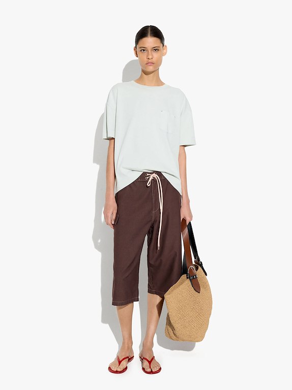 PLAIN COTTON T-SHIRT WITH POCKET