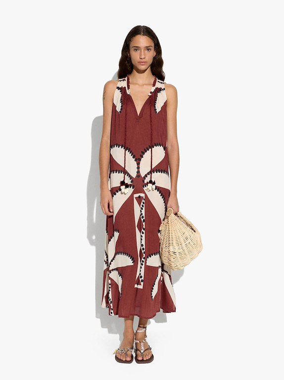 FLOWY PRINTED DRESS