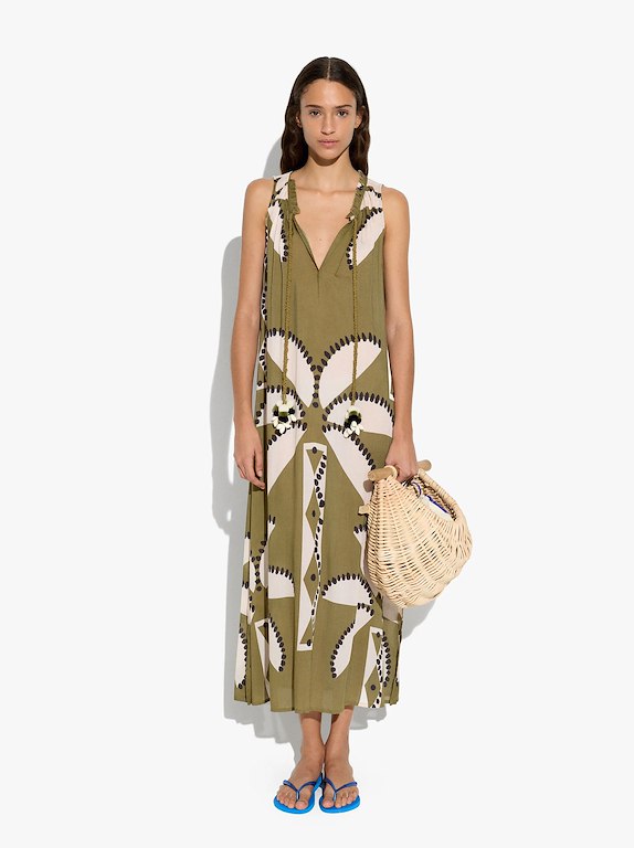 FLOWY PRINTED DRESS