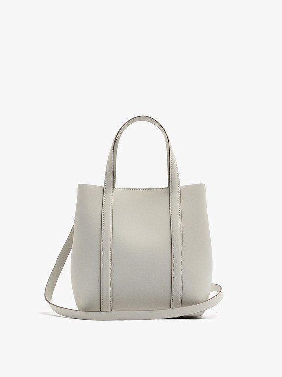 TOTE BAG WITH SOFT TEXTURE WITH CROSSBODY