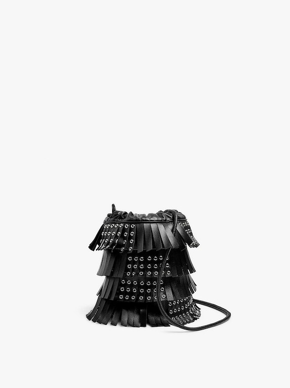 CROSSBODY BAG WITH FRINGES AND STUDS