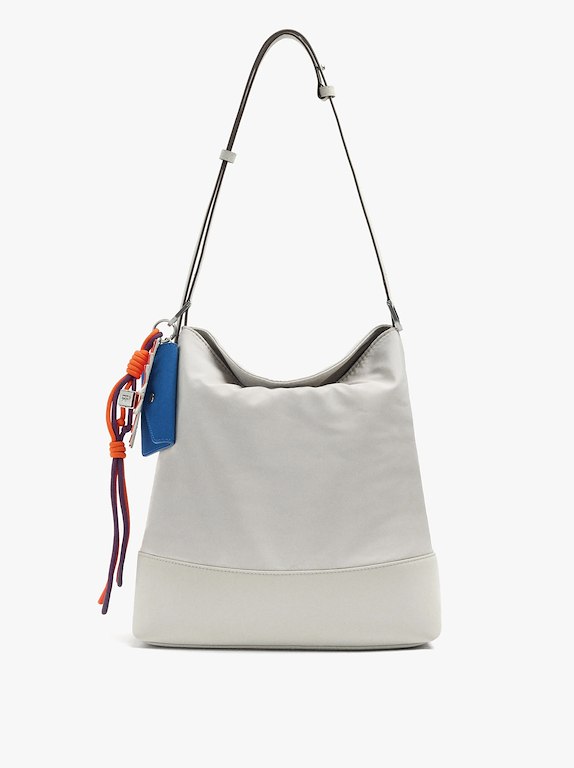 NYLON SHOULDER BAG WITH STRAP