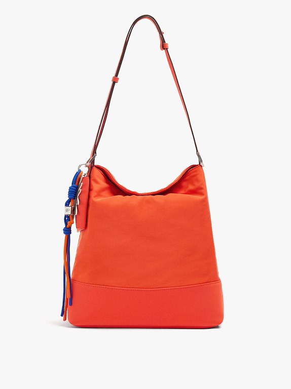 NYLON SHOULDER BAG WITH STRAP