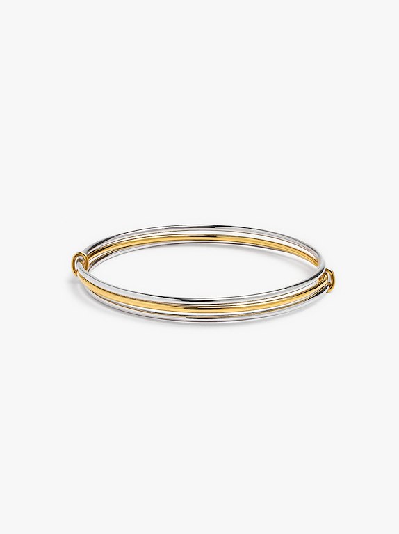 BICOLOR BRACELET SET WITH STAINLESS STEEL