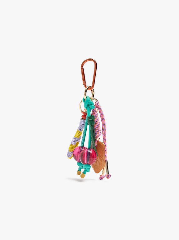 KEYCHAIN CHARM WITH CHERRIES