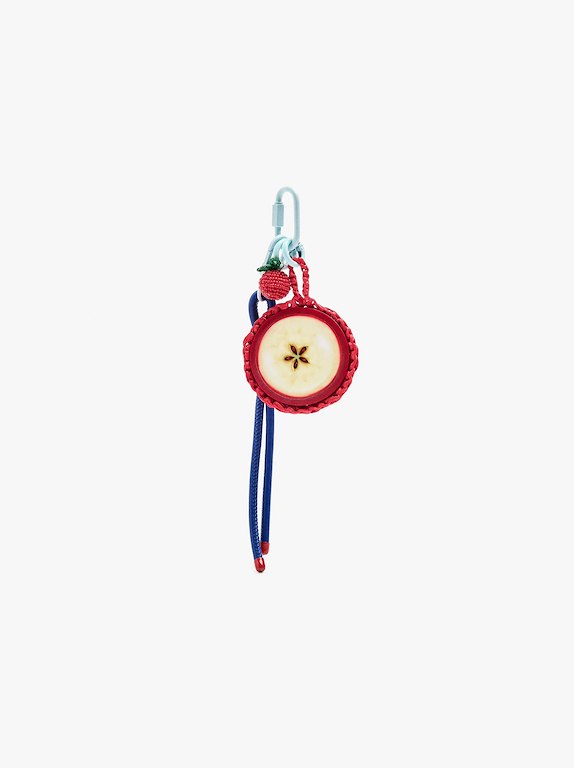 KEYCHAIN WITH APPLE CHARM