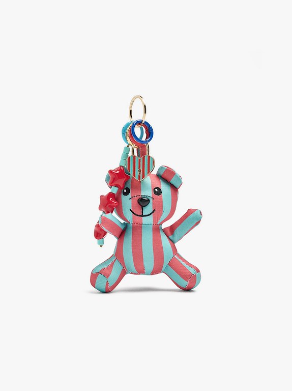 KEYCHAIN CHARM BEAR WITH STRIPES - THE PERFECT MATCH
