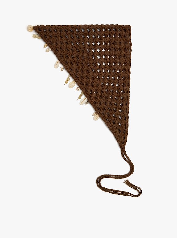 BANDANA WITH COTTON CROCHET