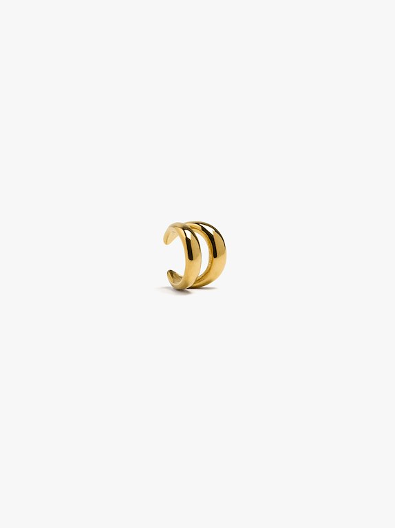 DOUBLE-EFFECT EARCUFF - STAINLESS STEEL