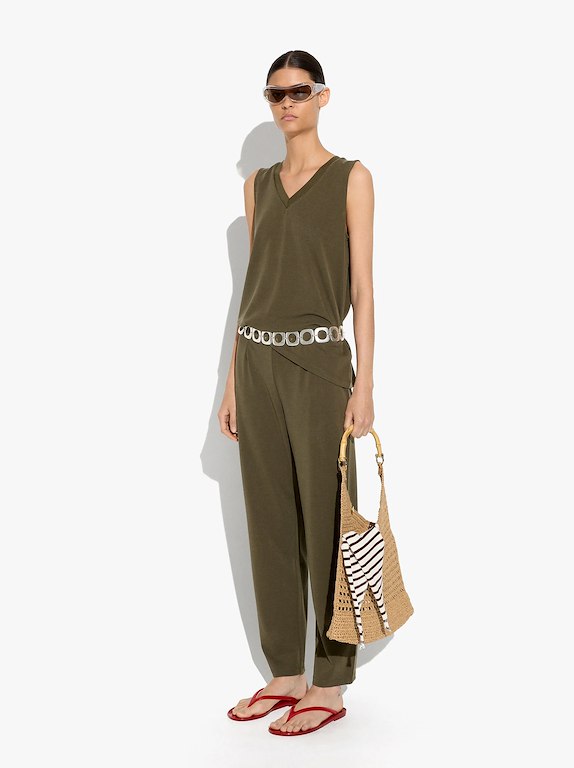 FLUID TROUSERS WITH ELASTIC WAIST