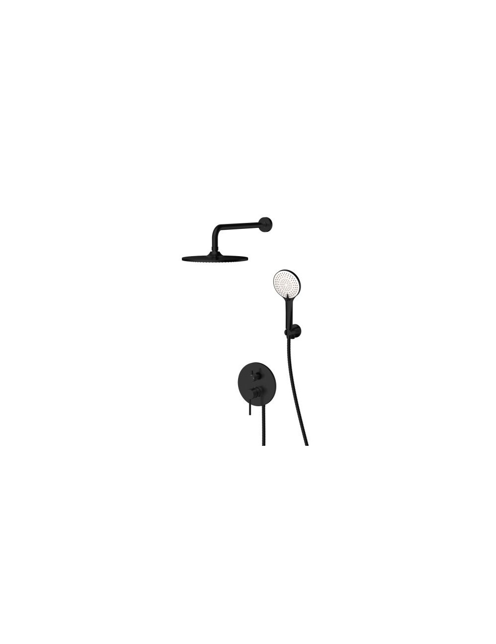 GIUSTA ULTIMA UGRADNI TUŠ SET 01 BLACK MATTE