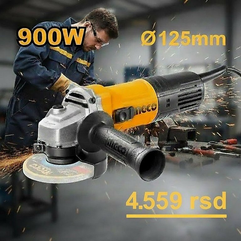 Ingco Ugaona brusilica 125mm 900W AG90028