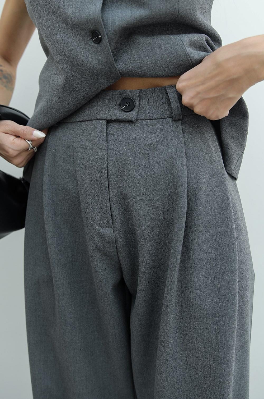 DORY PALAZZO PANTALONE SA VISOKIM STRUKOM - VIŠE BOJA