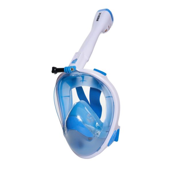 BLUE REEF Maska full face white blue U