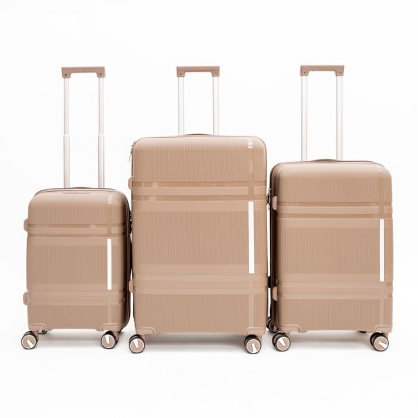 BOLZZ Set kofera voyage 3/1 soft pink