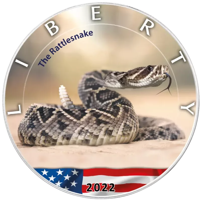 Srebrni novčić American Wildlife Zvečarka – Silver Eagle 1 oz