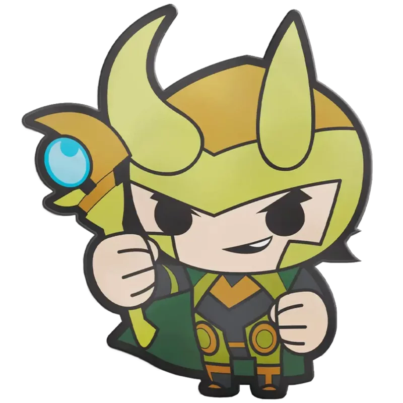 Srebrni novčić Loki – Marvel Mini Heroes 1 oz Proof