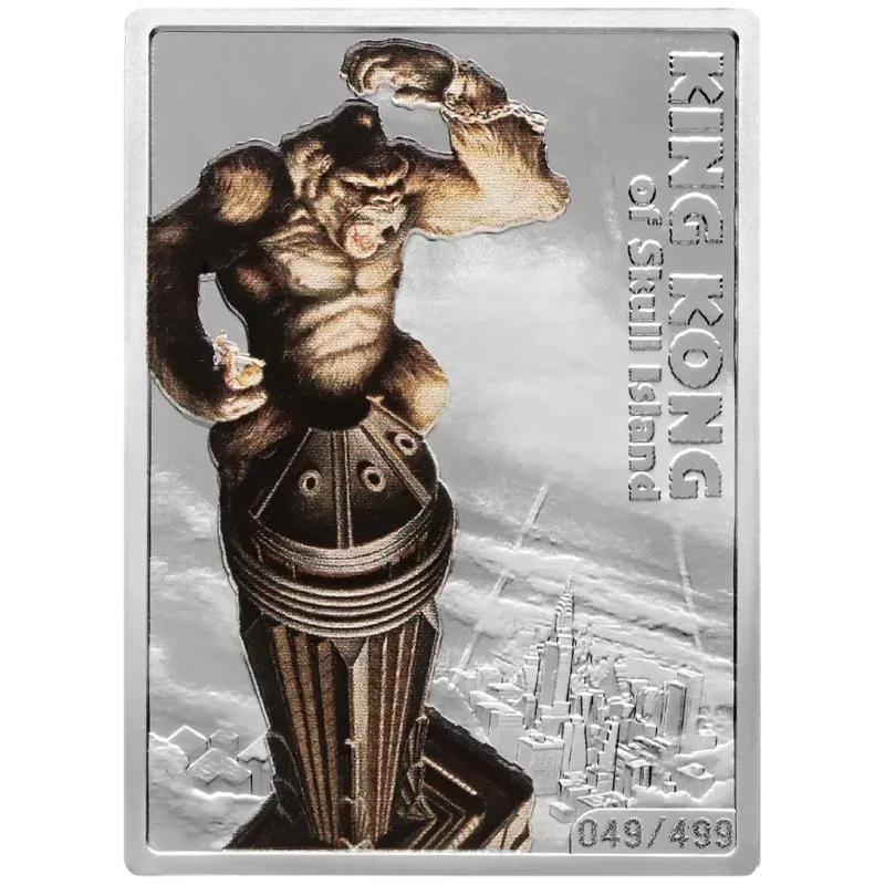 Srebrni novčić King Kong of Skull Island – 1 oz