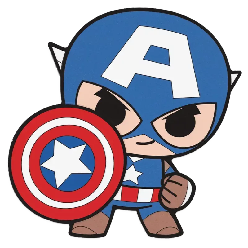 Srebrni novčić Captain America – Marvel Mini Heroes 1 oz Proof
