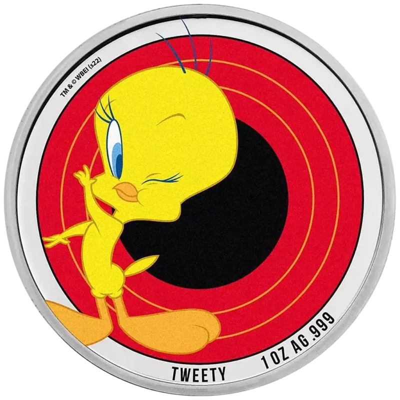 Srebrni novčić Looney Tunes Tweety 1 oz (2023) – Tvit