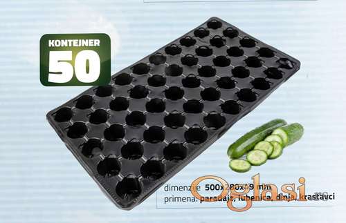 Plasticni kontejneri (saksije) za sadnice 8 velicina